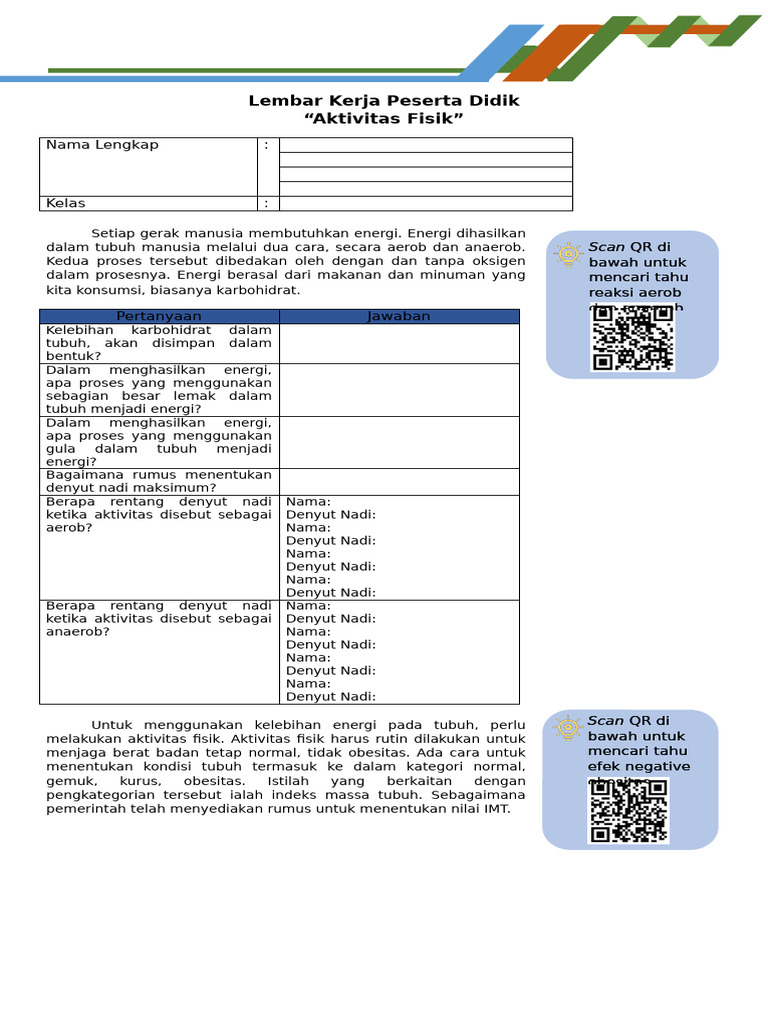 Lembar Kerja Peserta Didik Pertemuan Kedua - Aktivitas | PDF