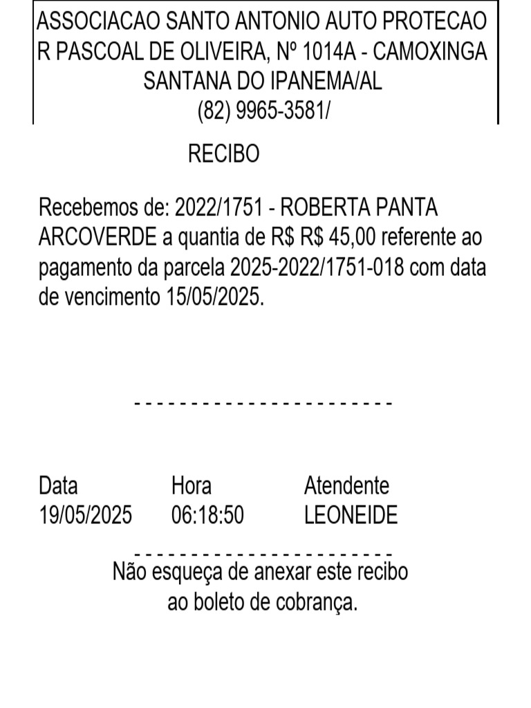 Recibopagamento Roberta Panta 2022.1751 | PDF