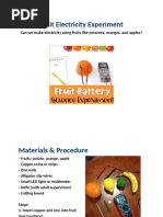 Building a Fruit Battery Experiment | PDF | Redox | Electrochemistry