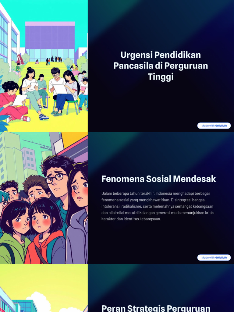 Urgensi Pendidikan Pancasila Di Perguruan Tinggi | PDF