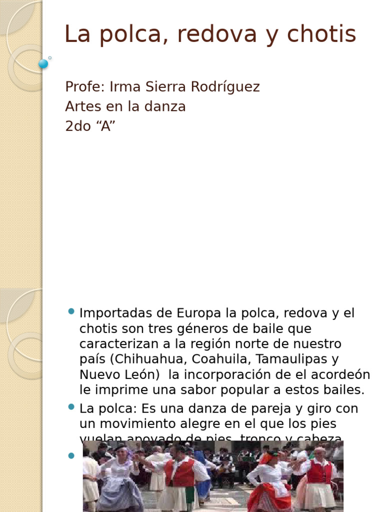 Bailes Típicos: Polca, Redova y Chotis | PDF