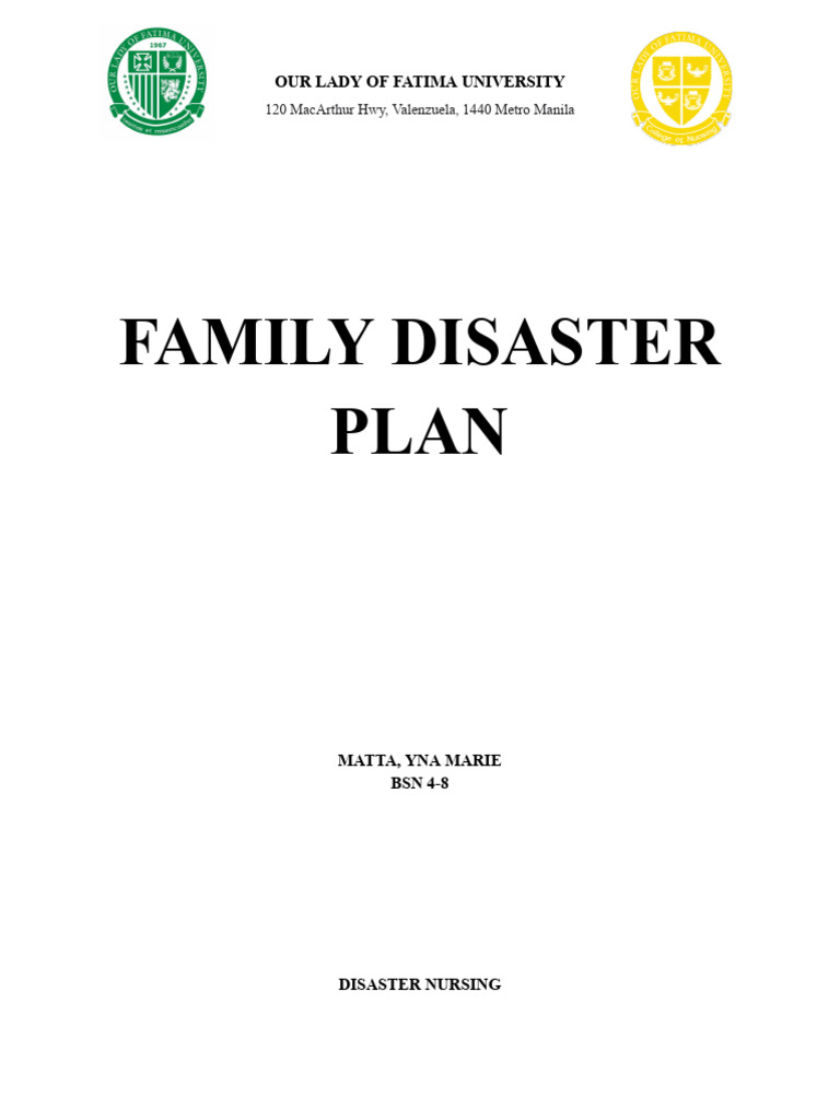 Family Disaster Plan for Fire Safety | PDF | Emergency Management ...