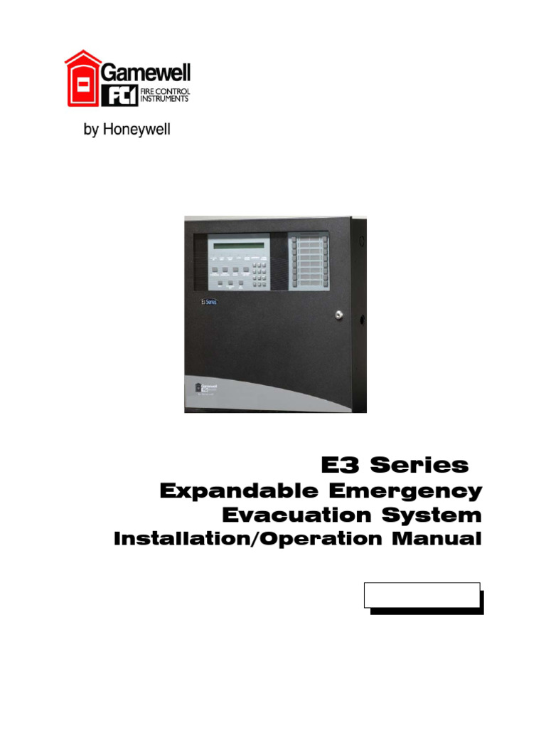 E3 Series Evacuation System Manual | PDF