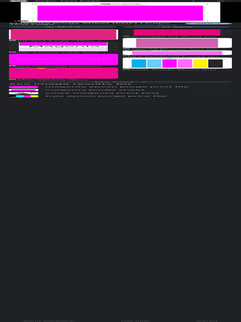 Magenta Printer Test Page - Google Search | PDF