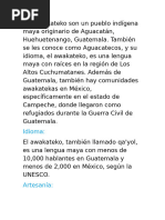 Cultura y Lengua del Pueblo Awakateko | PDF | Rituales | Tradiciones