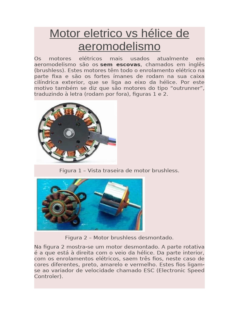 Motor Eletrico Vs Hélice de Aeromodelismo | PDF | Hélice | Potência ...