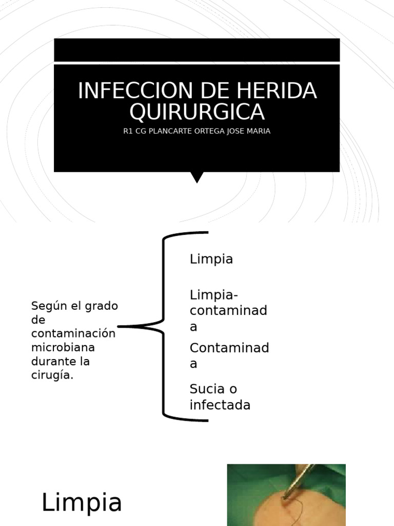 Infeccion de Herida Quirurgica | PDF | Cirugía | Enfermedades y trastornos