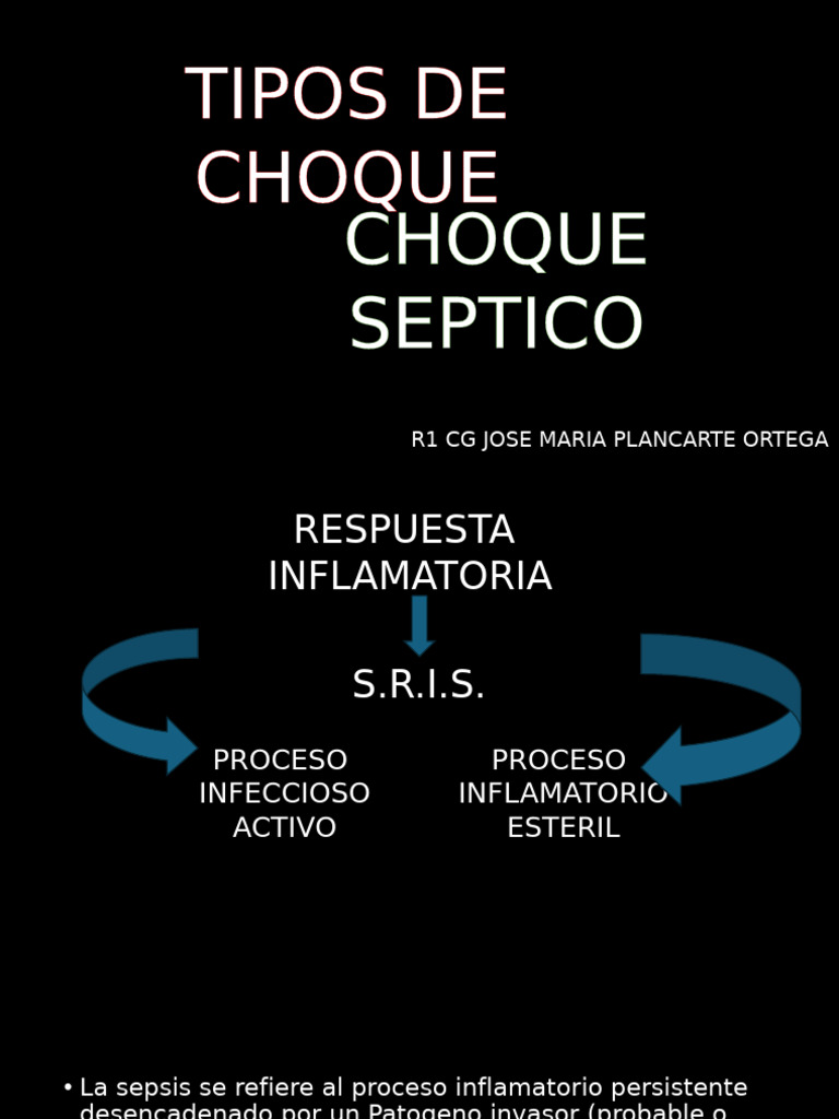 Tipos y Manejo del Choque Séptico | PDF