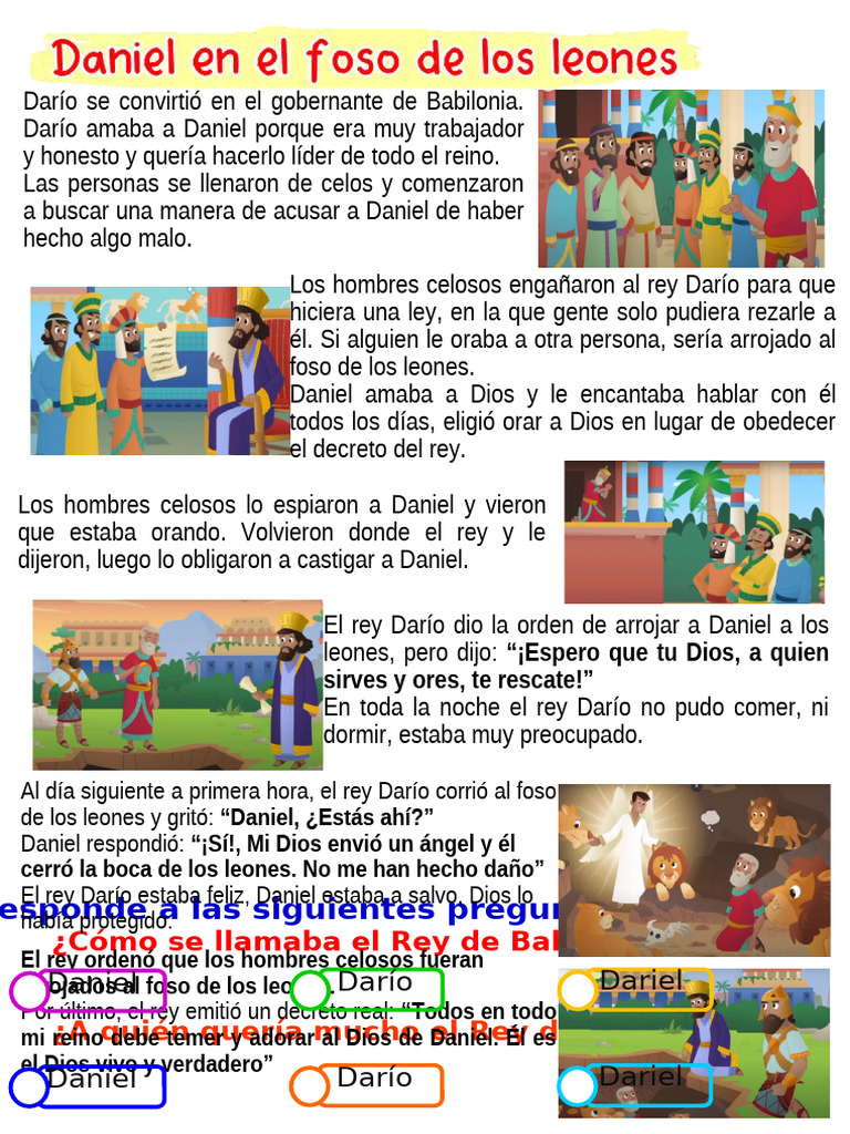 Ficha Daniel en El Foso de Los Leones | PDF | Oración