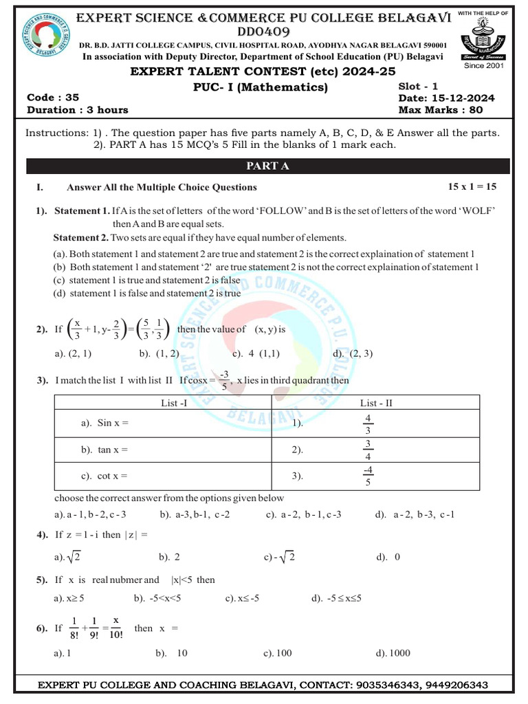 Set Theory and Mathematics Exam Paper | PDF | Mathematics | Methodology