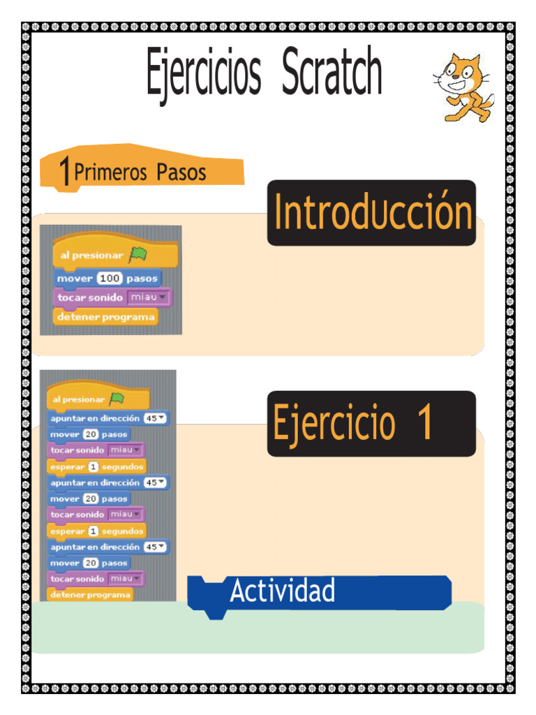 Ejercicios de Programación en Scratch | PDF | Programación de computadoras