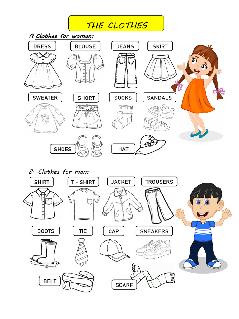 Clothes 5TH Grade | PDF