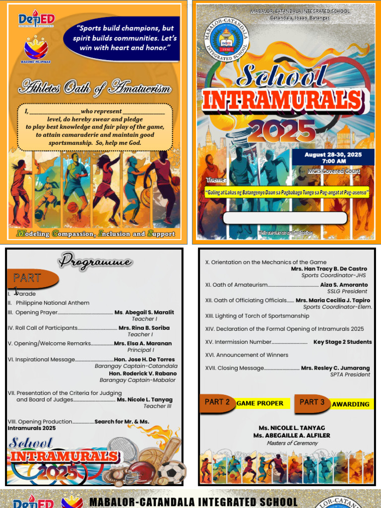 Intramurals 2025 Event Invitation | PDF