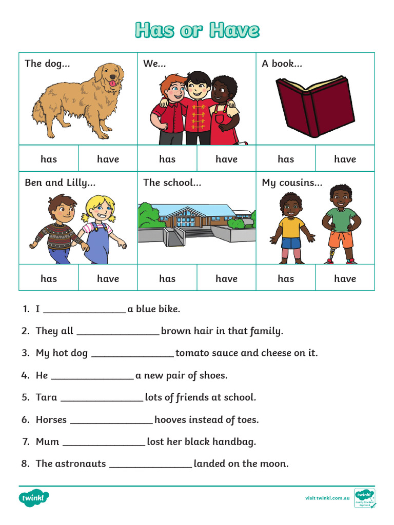 Has or Have Worksheet Ver 2 Removed | PDF