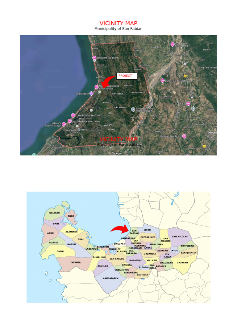 Vicinity Map San Fabian | PDF