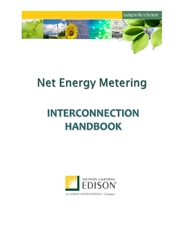 Nem Interconnection Handbook | PDF | Photovoltaic System | Power Inverter