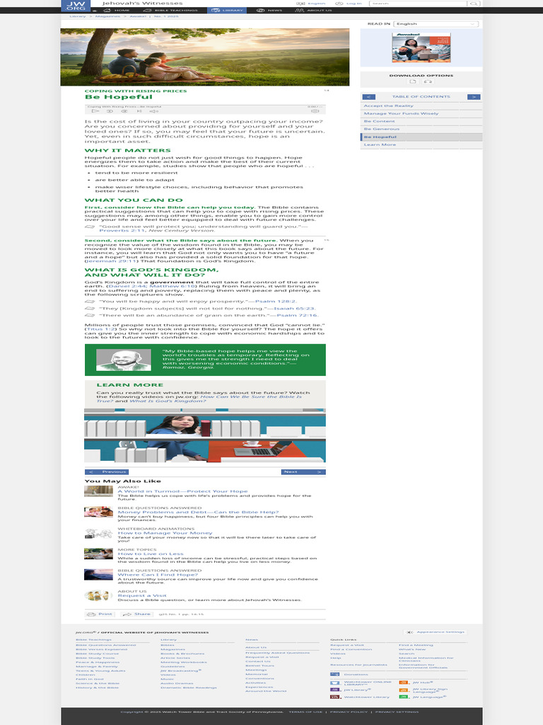 Coping With Rising Prices - Be Hopeful | PDF | Cost Of Living ...