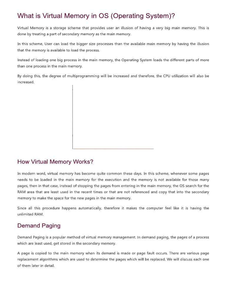 What Is Virtual Memory in OS (Operating System) - Javatpoint | PDF