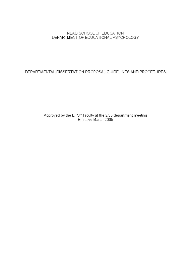 Proposal Guidelines Procedures | PDF | Thesis | Graduate School
