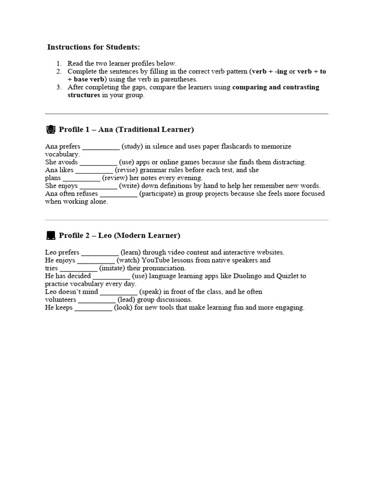 Types of Learners Attchment 3 | PDF