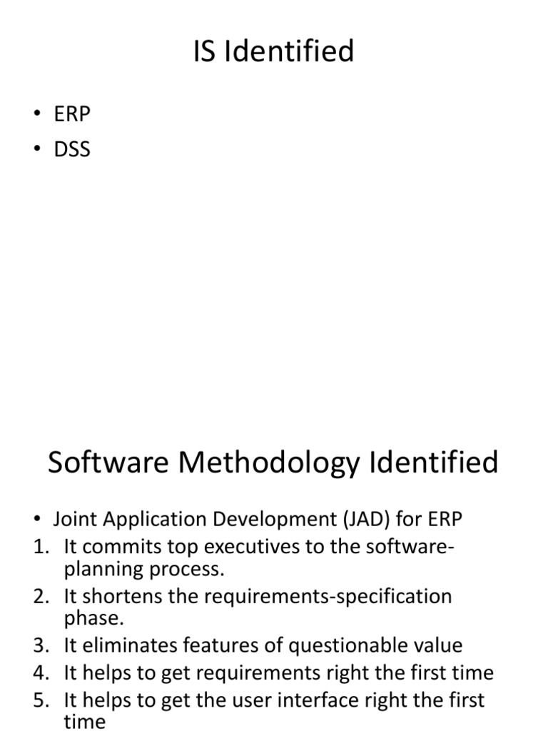 JAD and Prototype Models in ERP/DSS | PDF | Computers