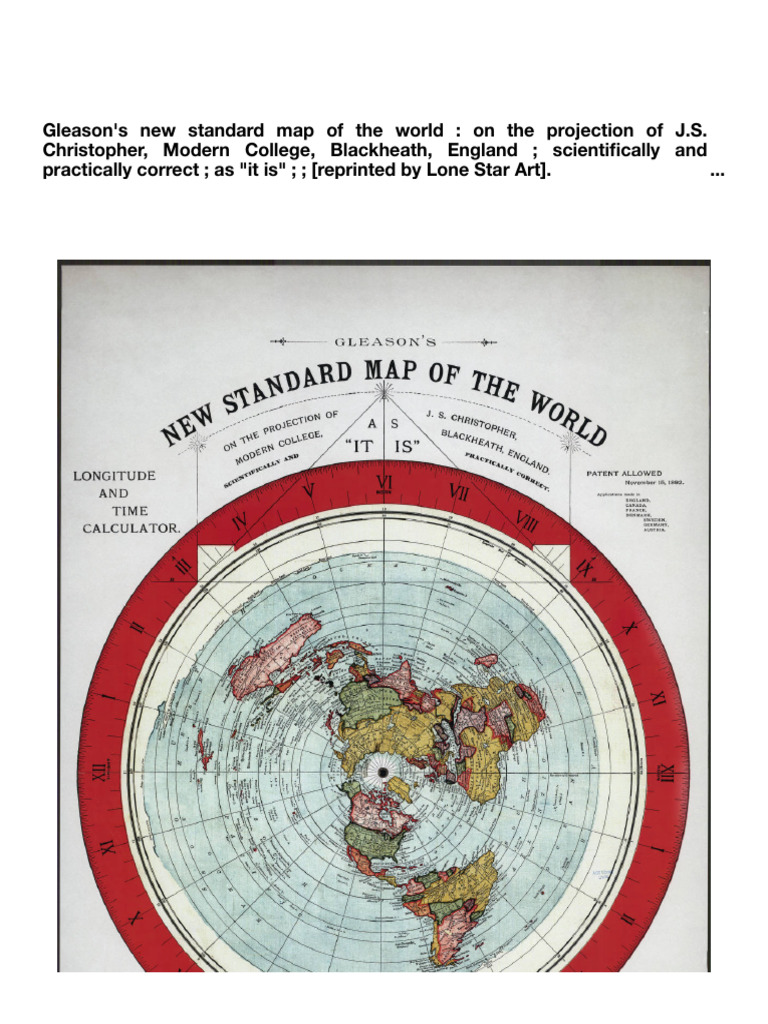 Gleason's New Standard Map of The World: On The | PDF | Map ...
