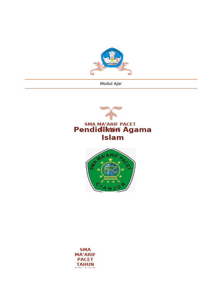 Modul Ajar PAI Kelas X SMA Ma'arif | PDF