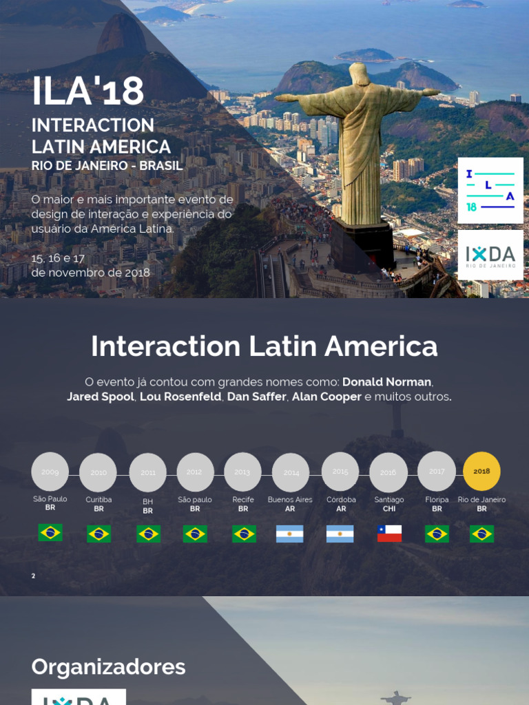 ILA'18: Design de Interação no Rio | PDF | Brasil | Rio de Janeiro