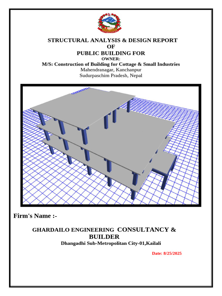 Structural Analysis Report for Public Building | PDF | Earthquakes ...