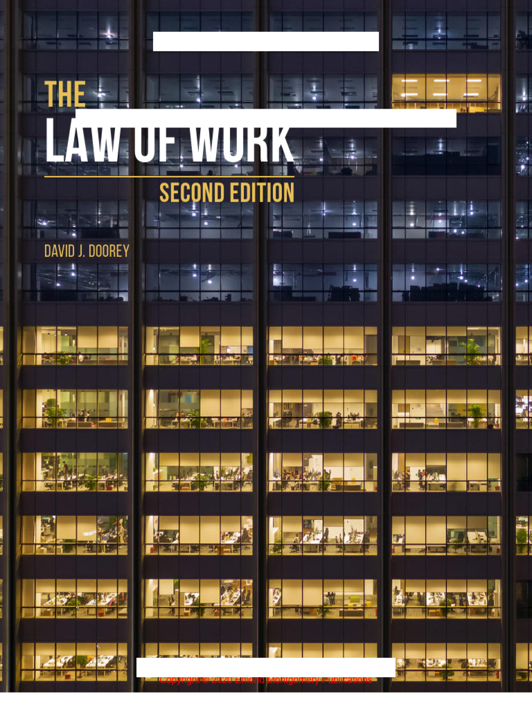 The Law of Work: 2nd Edition Overview | PDF | Employment | Recruitment