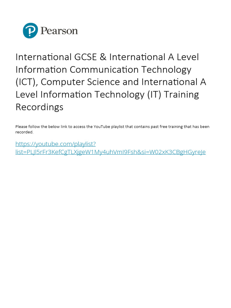 International Qualifications Recordings International Gcse and A Level ...
