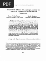 Horwitz, E. Foreign Language Classroom Anxiety PDF | PDF | Anxiety ...