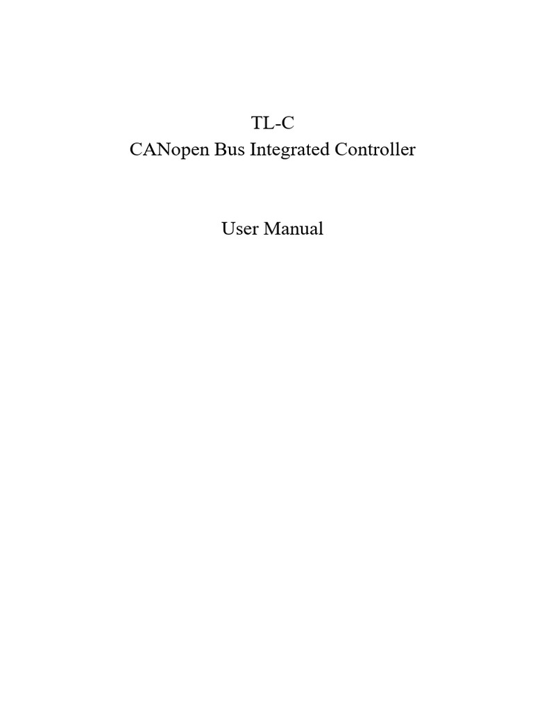 CANopen Integrated Controller Manual | PDF | Electrical Engineering ...