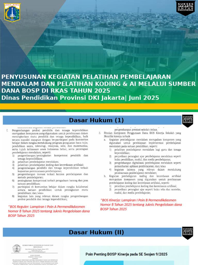 Tata Cara Penginputan Kegiatan Deep Learning Dan Koding Di RKAS | PDF