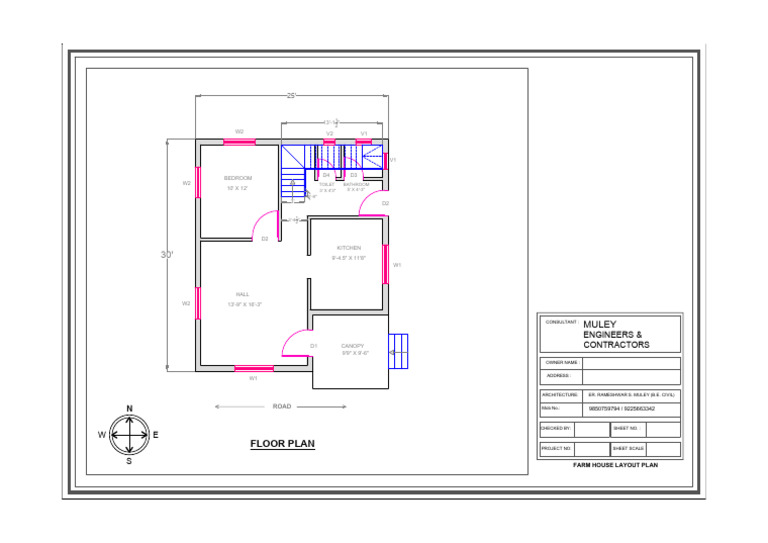 25x30 House Plan Layout Details | PDF