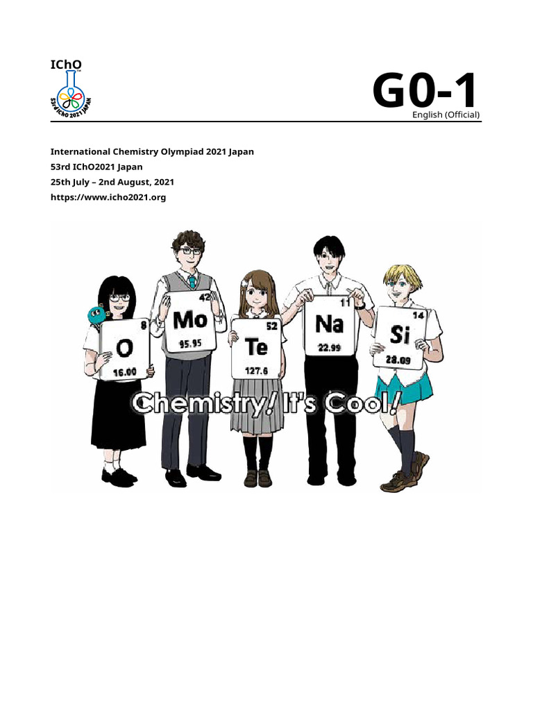 IChO 2021 Exam Instructions and Problems | PDF | Adsorption | Chemical ...