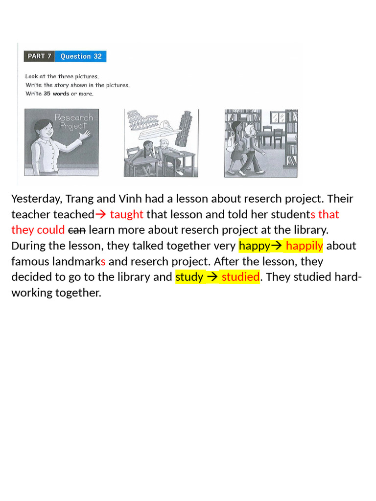 Yesterday's Lesson on Research Projects | PDF