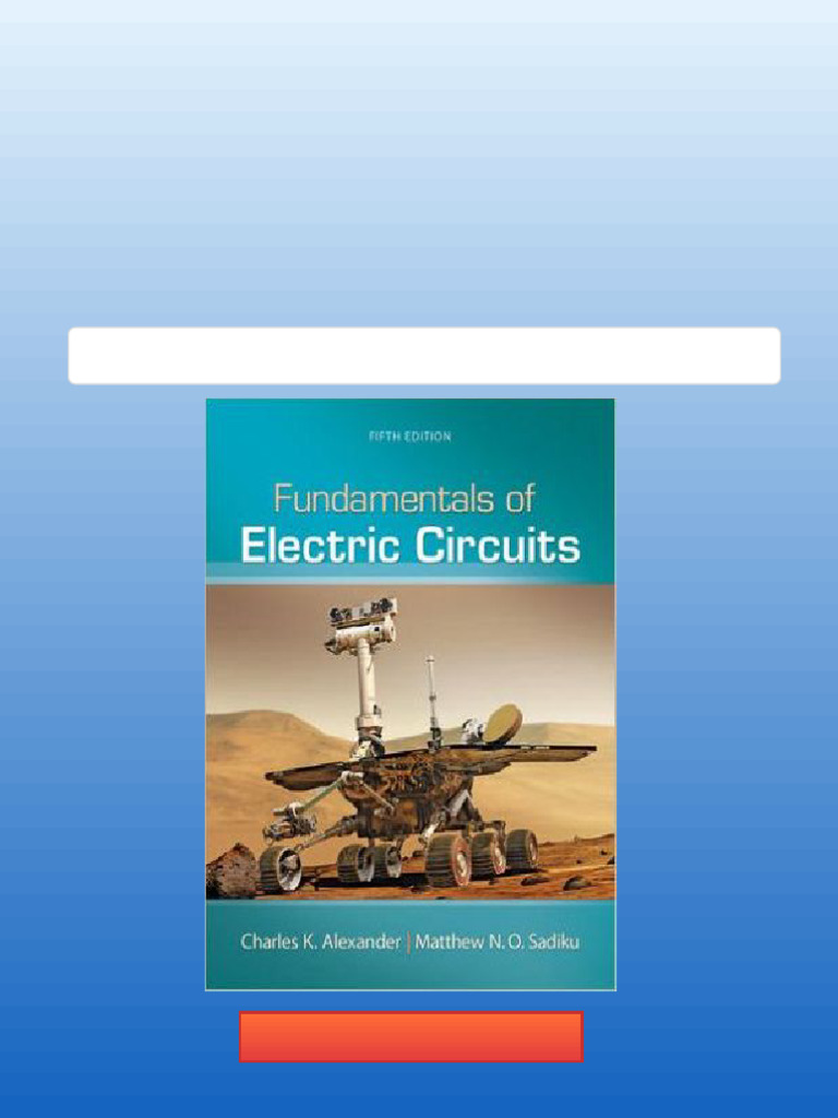 Fundamentals of Electric Circuits 5th Edition Alexander Charles Sadiku ...