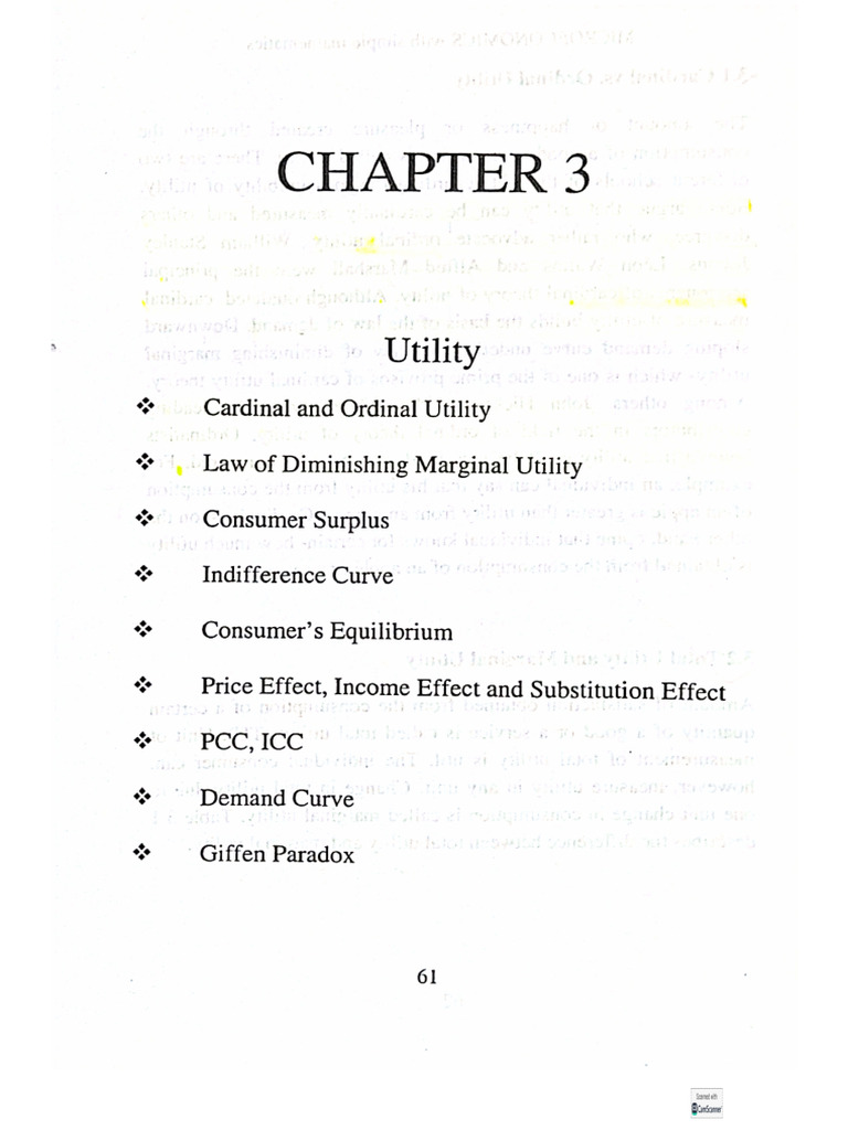 Chapter 3 (Utility) | PDF