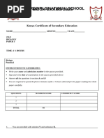 Biology Paper 3 Practical Exam 2025 | PDF