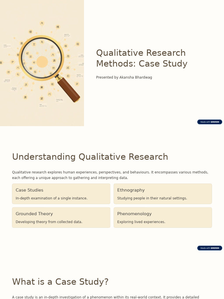 Case Study Design in Qualitative Research | PDF | Qualitative Research ...