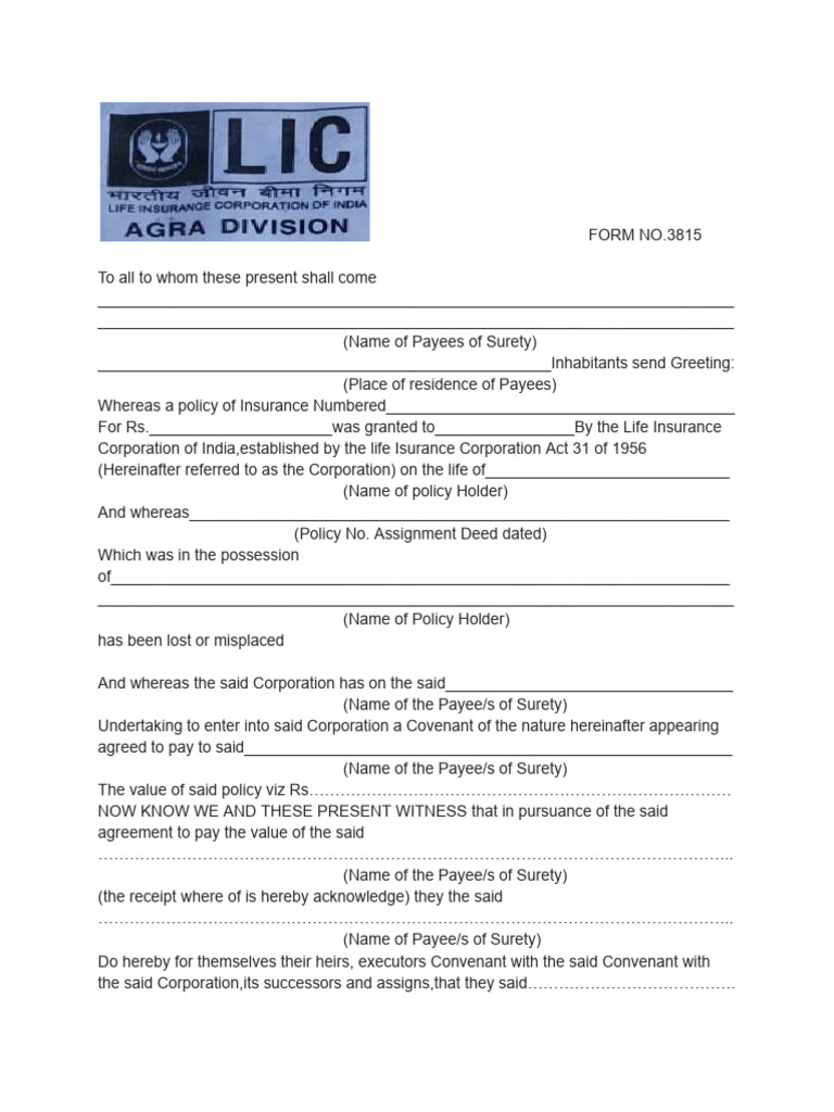 Form 3815 | PDF | Business Law