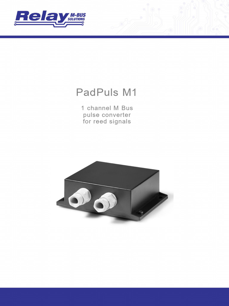 1-Channel M-Bus Pulse Converter M1 | PDF | Computing | Computer Engineering