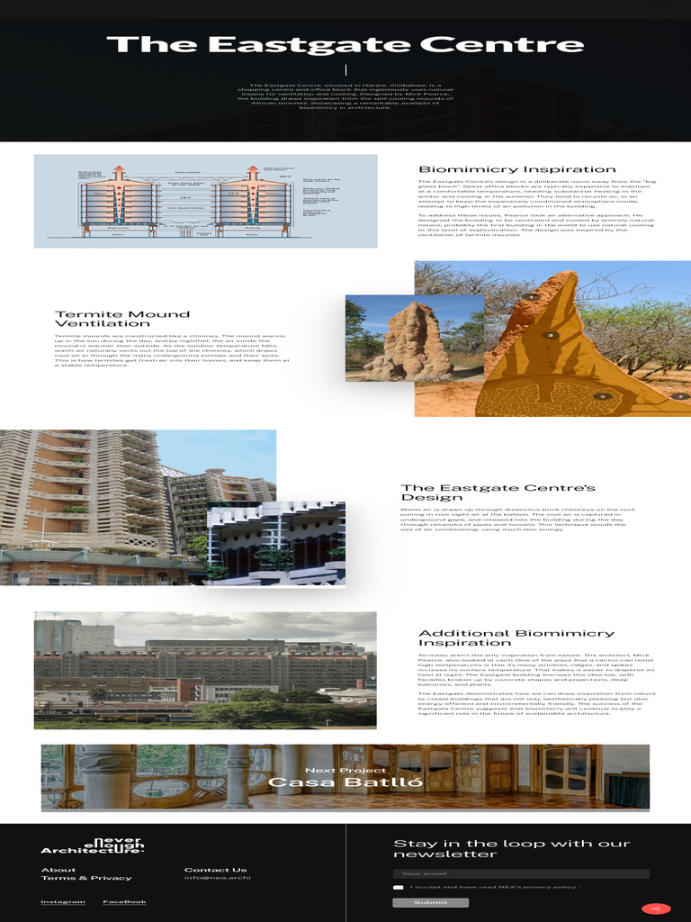 The Eastgate Centre - Never Enough Architecture | PDF | Building Engineering | Civil Engineering