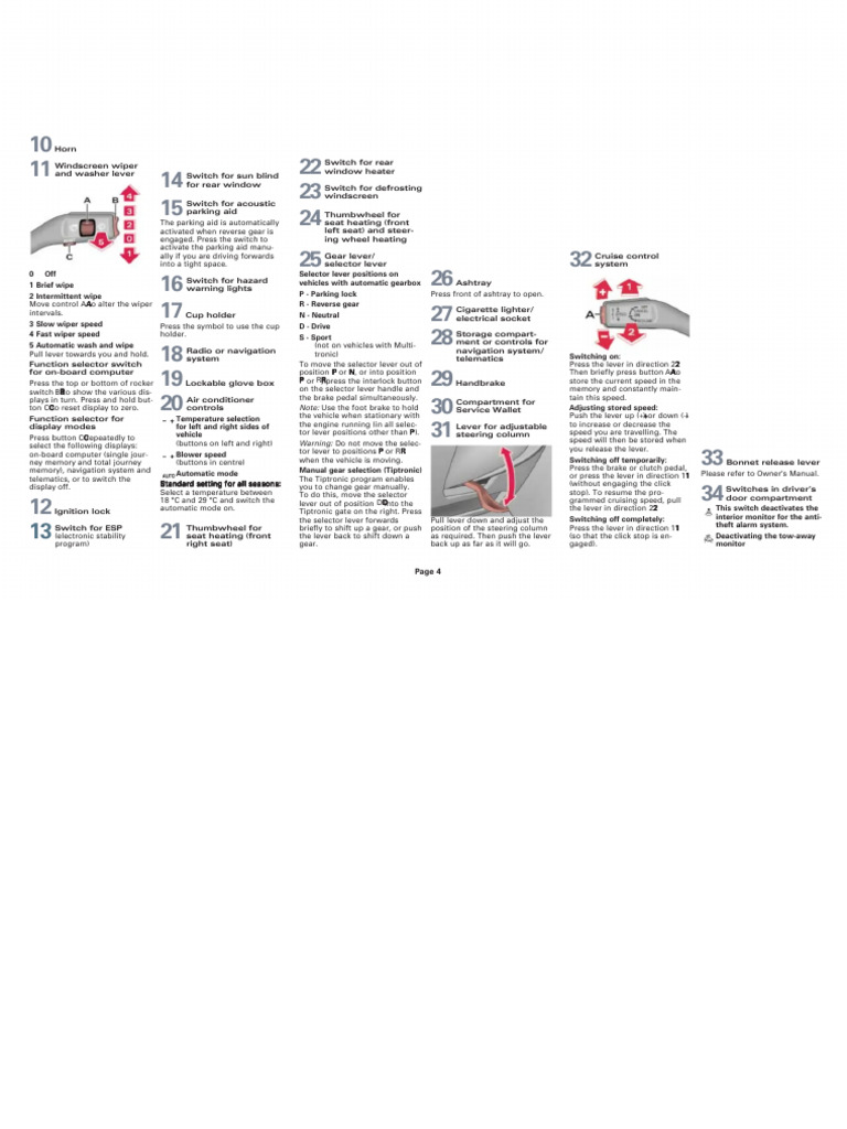Uputstvo Za Koriscenje Audi A4 4 | PDF | Manual Transmission | Land Vehicles