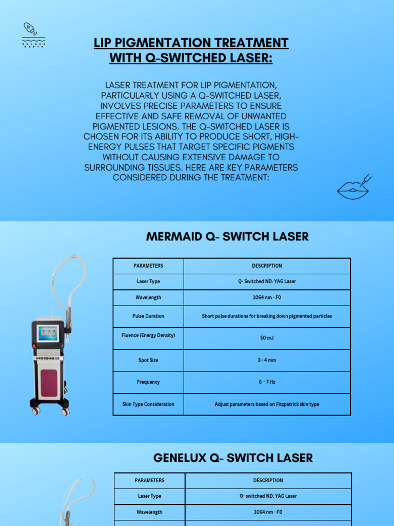 Q-Switched Laser Lip Pigmentation Treatment | PDF | Laser | Optical Devices