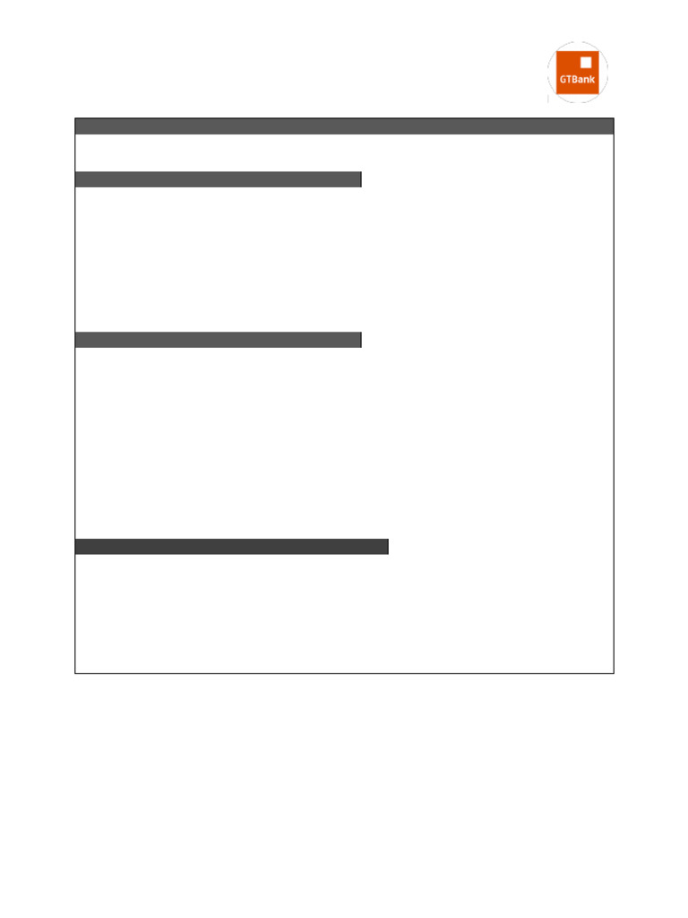 Mobile Banking Form | PDF