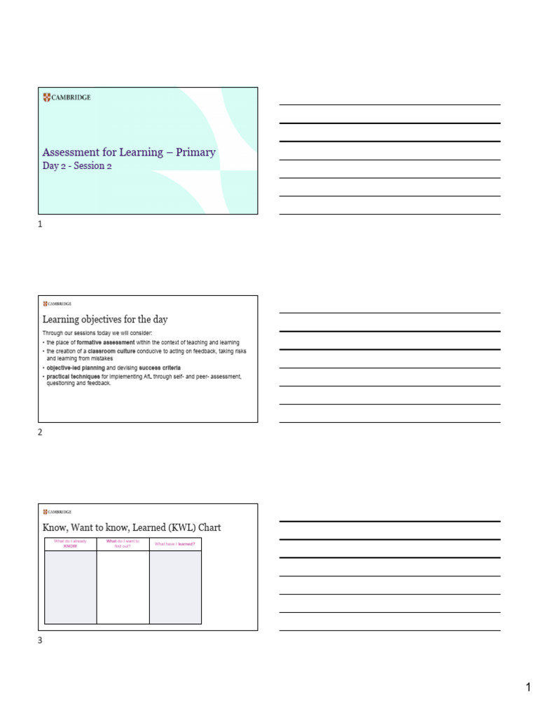 Formative Assessment Strategies for Primary | PDF | Learning | Peer Review
