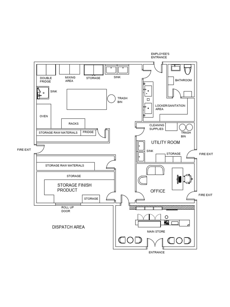 Bakery Floor Plan Overview | PDF