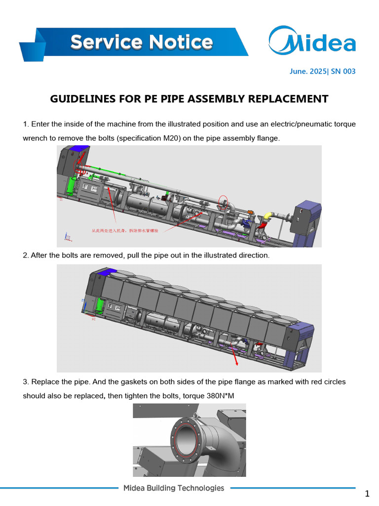 Guidelines For PE Pipe Assembly Replacement | PDF